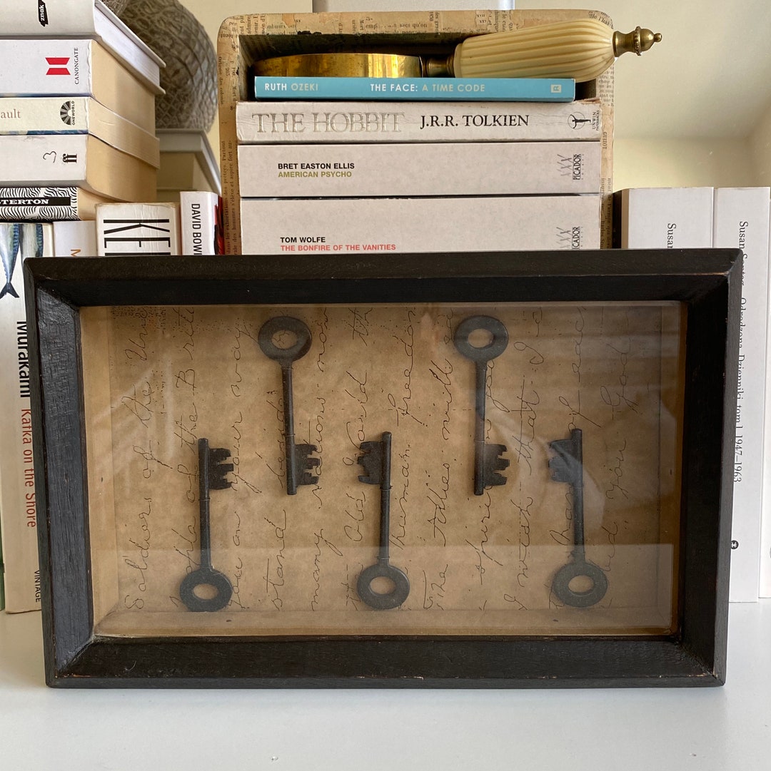 Vintage Wall Decor Wooden Box With Old Fashion Door Keys - Etsy
