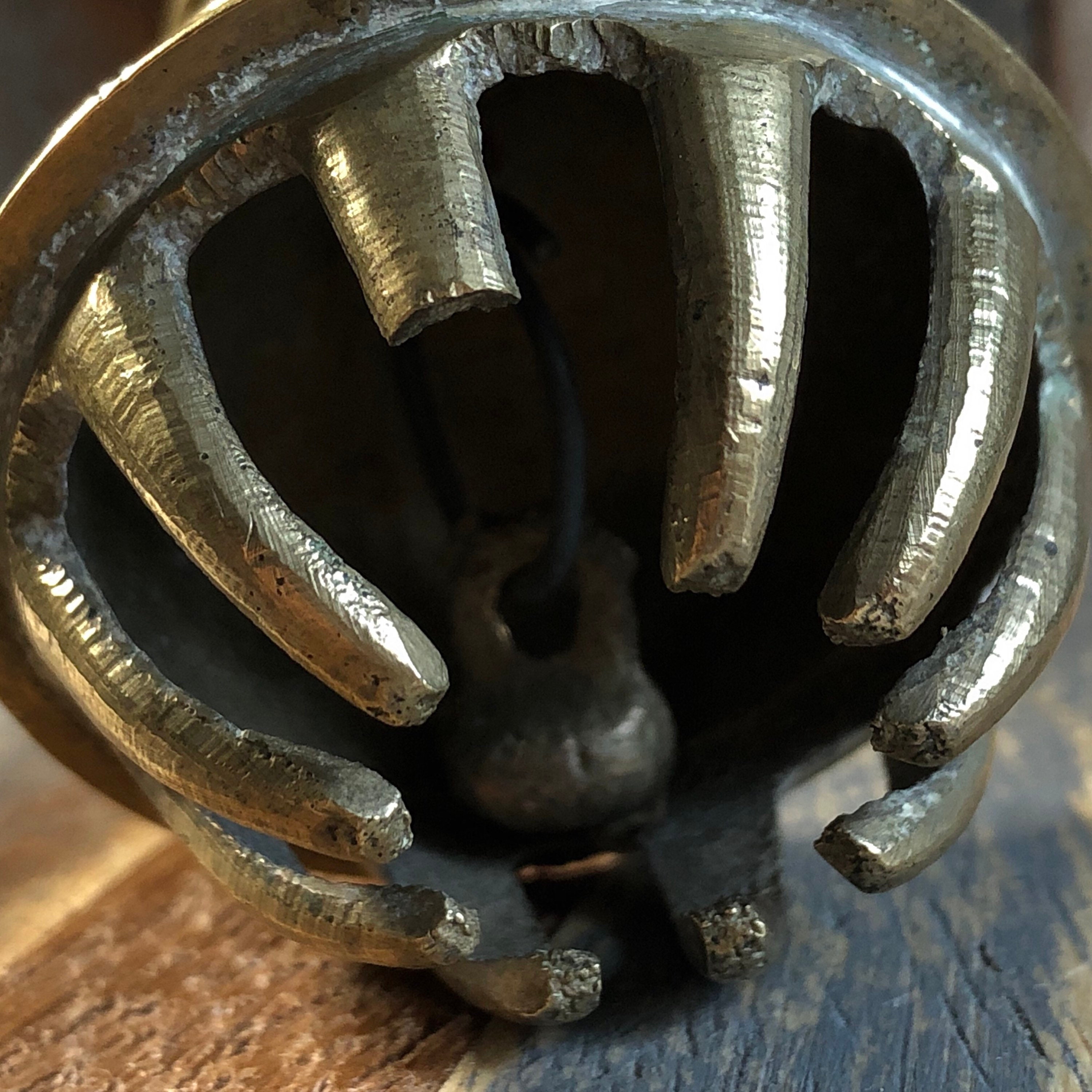 Vintage Small Brass Buddhist Temple Bell Engraved With Flowers - Etsy