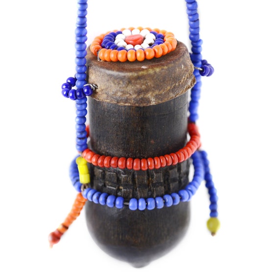 Vintage Handmade African Gunpowder Flask Pouch Necklace | Etsy