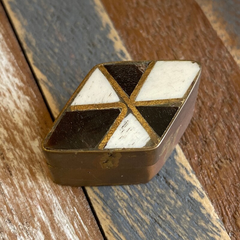 Brass Pill Box - Etsy