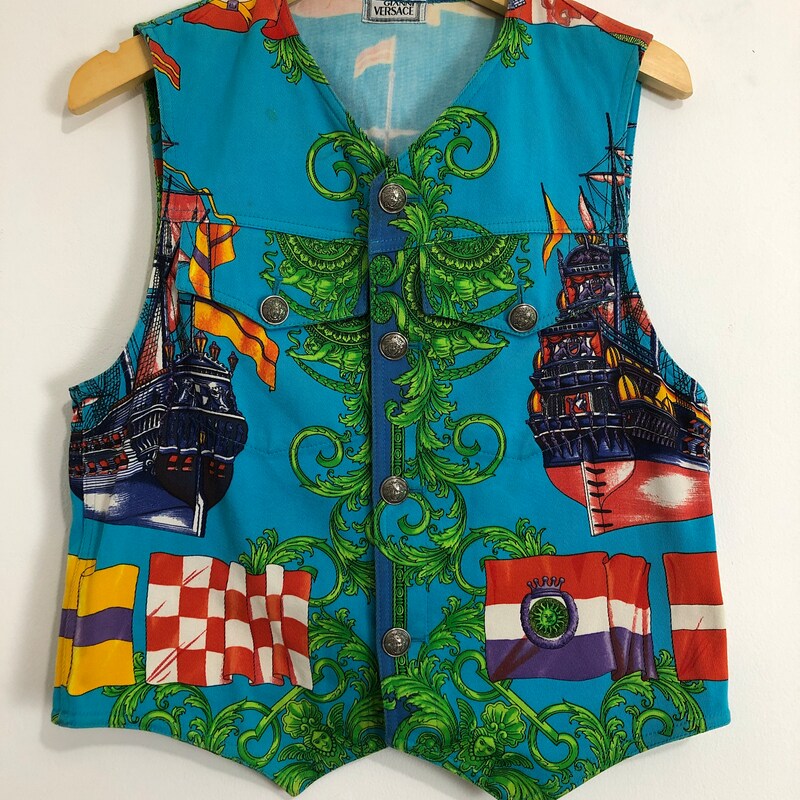 Vintage Mens Versace Vest - Etsy