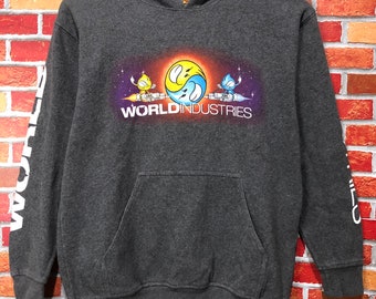 Early 90s World Industries Skateboard Devil Man Vintage Hoodie - Etsy