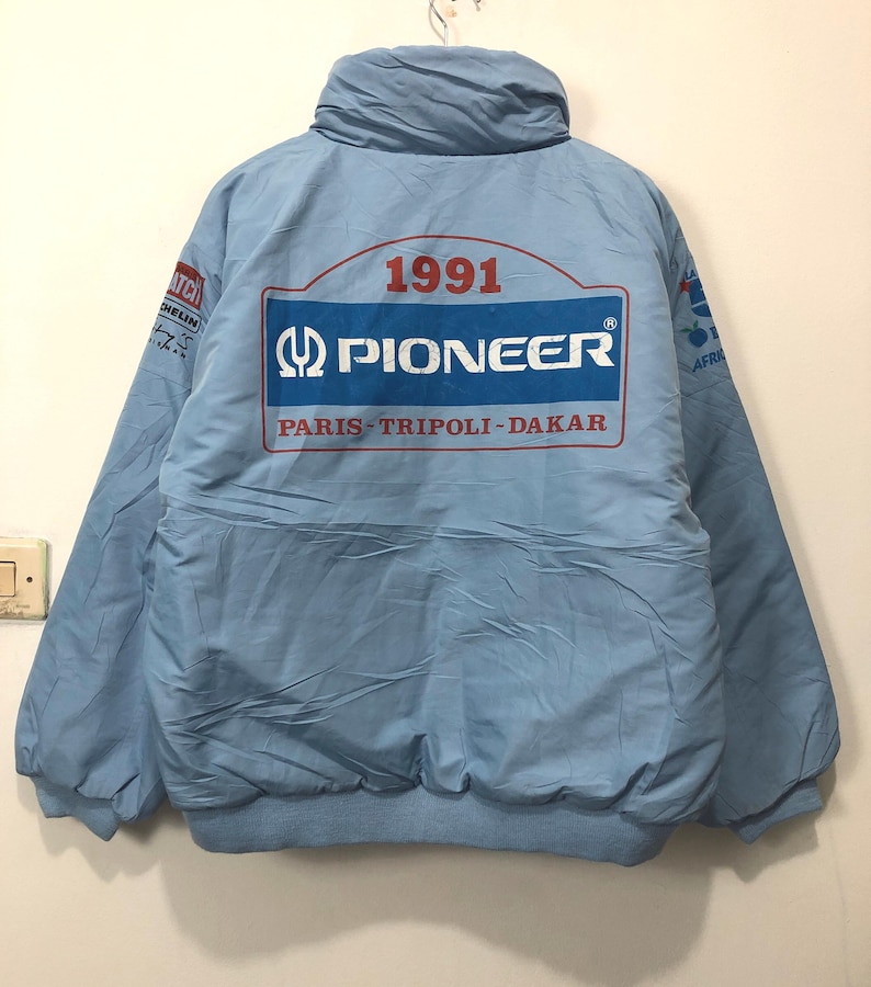 Vintage 1991 Pioneer Paris Tripoli Dakar Rally Jacket - Etsy