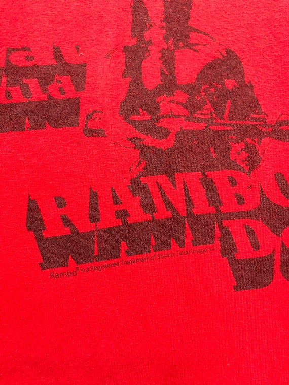 Vintage Rambo Movie Sylvester Stallone T-Shirt - Gem