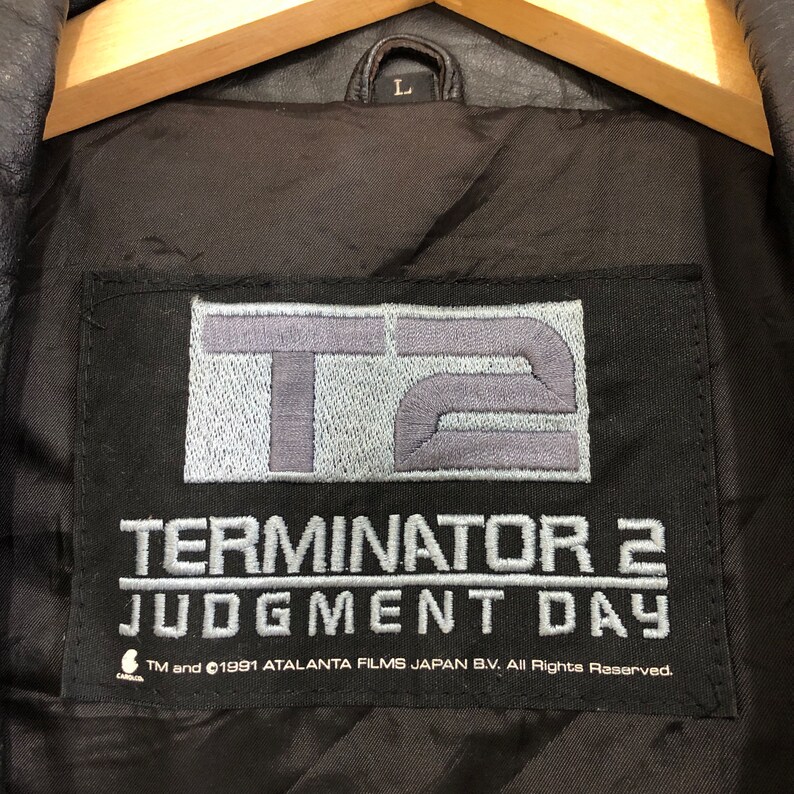 Vintage Terminator 2 Judgment Day Leather Jacket - Etsy