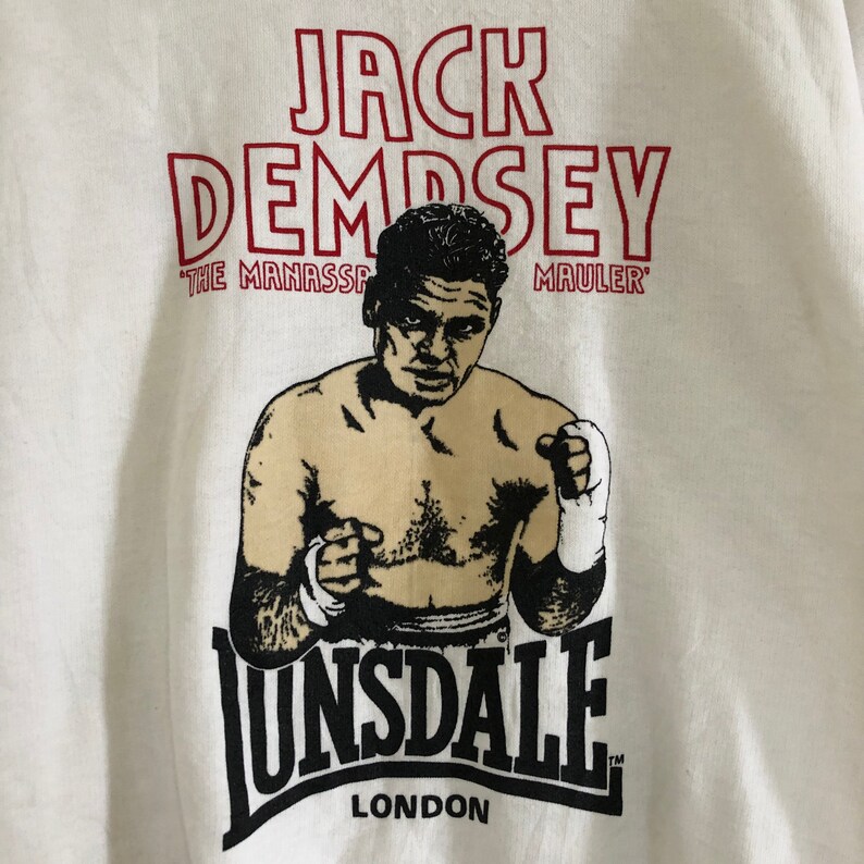 Vintage Jack Dempsey the Manassa Mauler Lonsdale Sweatshirt - Etsy