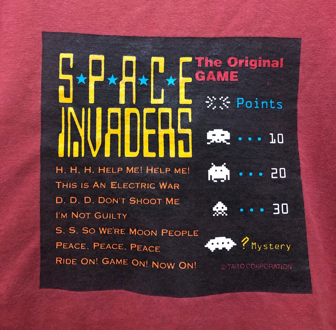 Vintage Space Invaders Game T-shirt - Etsy