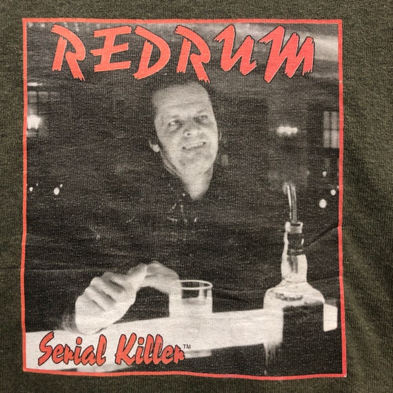 Vintage Serial Killer Redrum T-Shirt The Shinning - Gem