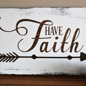 Have Faith Wood Sign Christian Gifts Wall Decor Faith - Etsy
