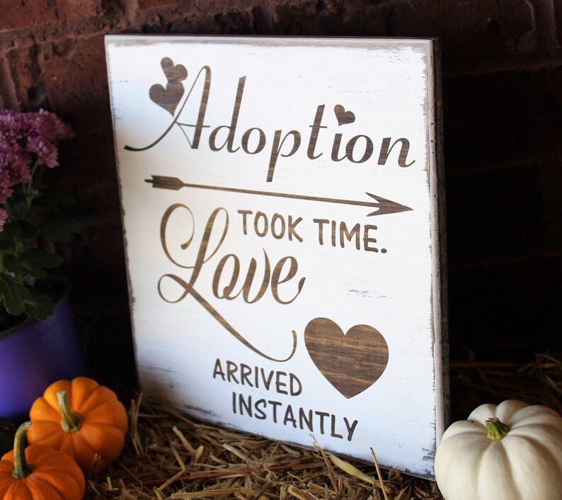 Adoption gifts Adoption sign Adoption day Adoption | Etsy