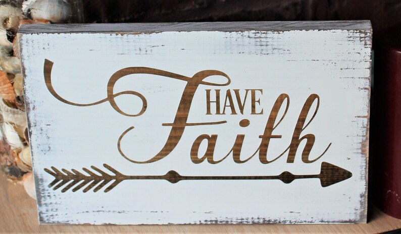 Have Faith Wood Sign Christian Gifts Wall Decor Faith - Etsy