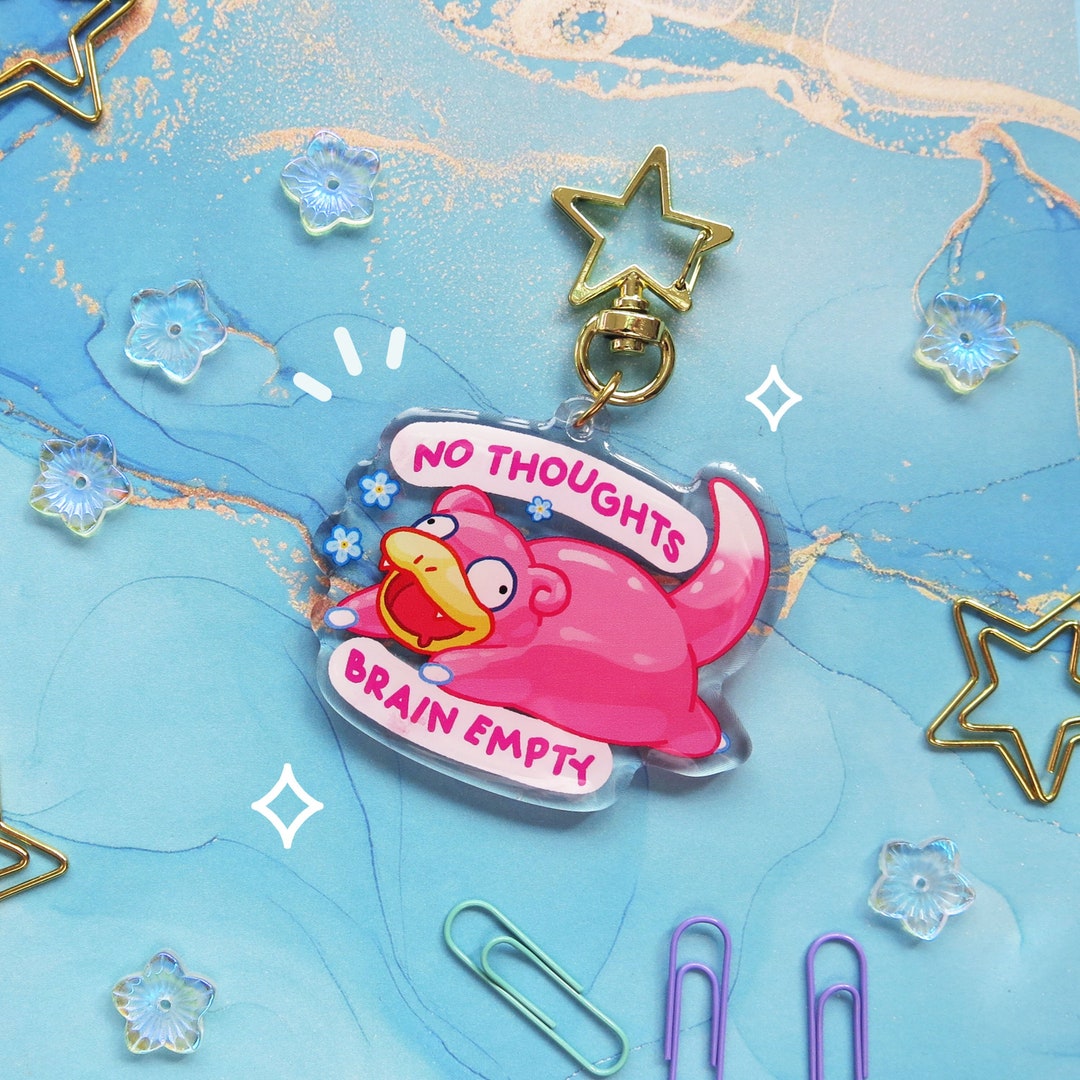 Slowpoke Keychain // Clear Acrylic Keychain - Etsy