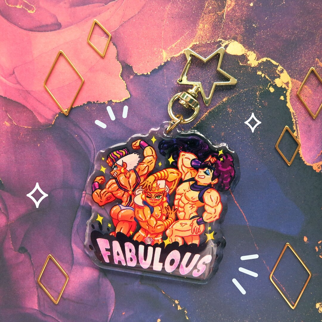 Muscular Men Keychain // Clear Acrylic Keychain - Etsy