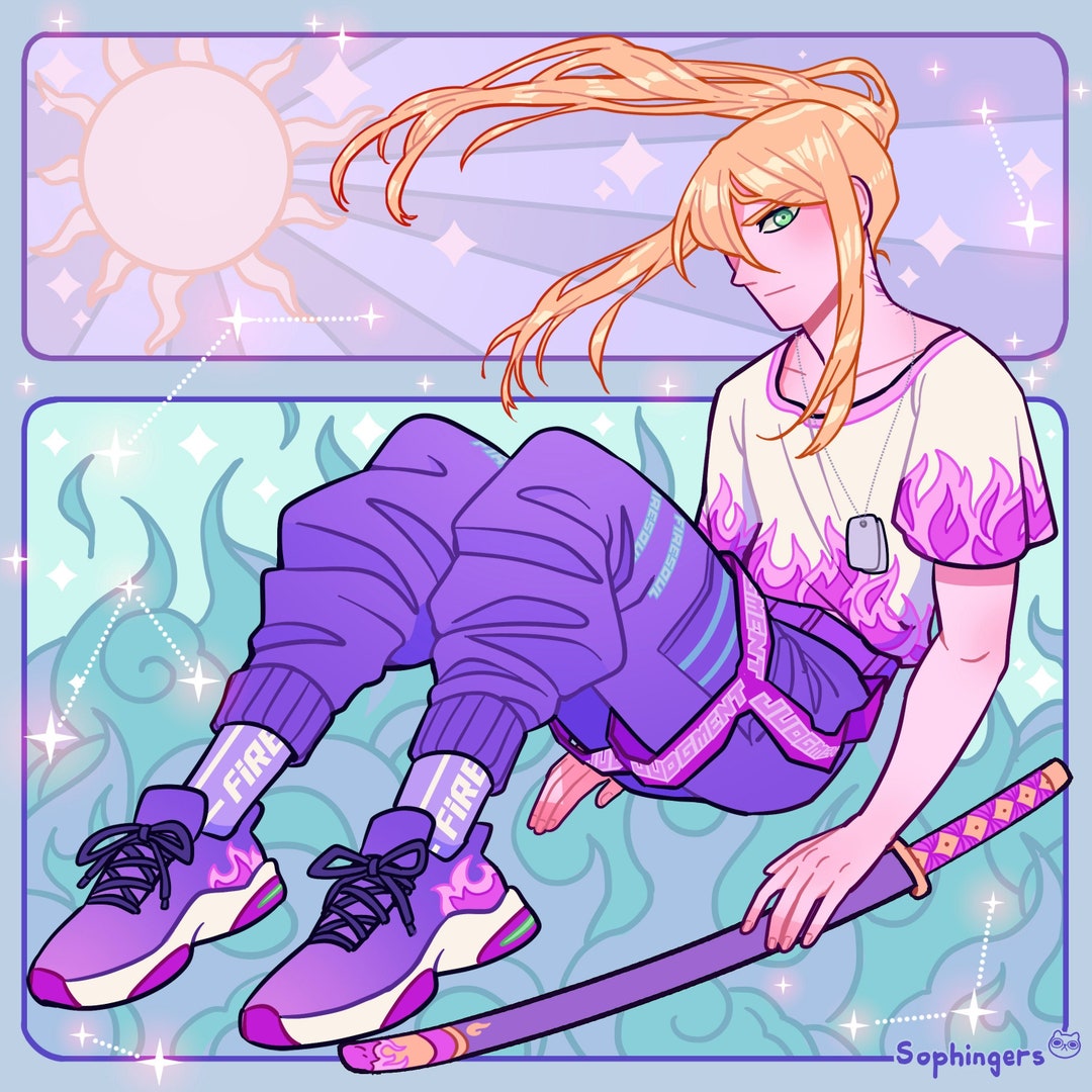 Square A5 Postcard Aesthetic Rin OC Art Print - Etsy