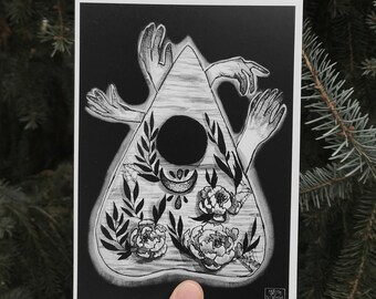 Planchette drawing | Etsy