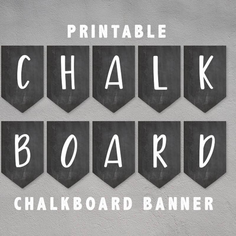 Chalkboard Banners - Etsy