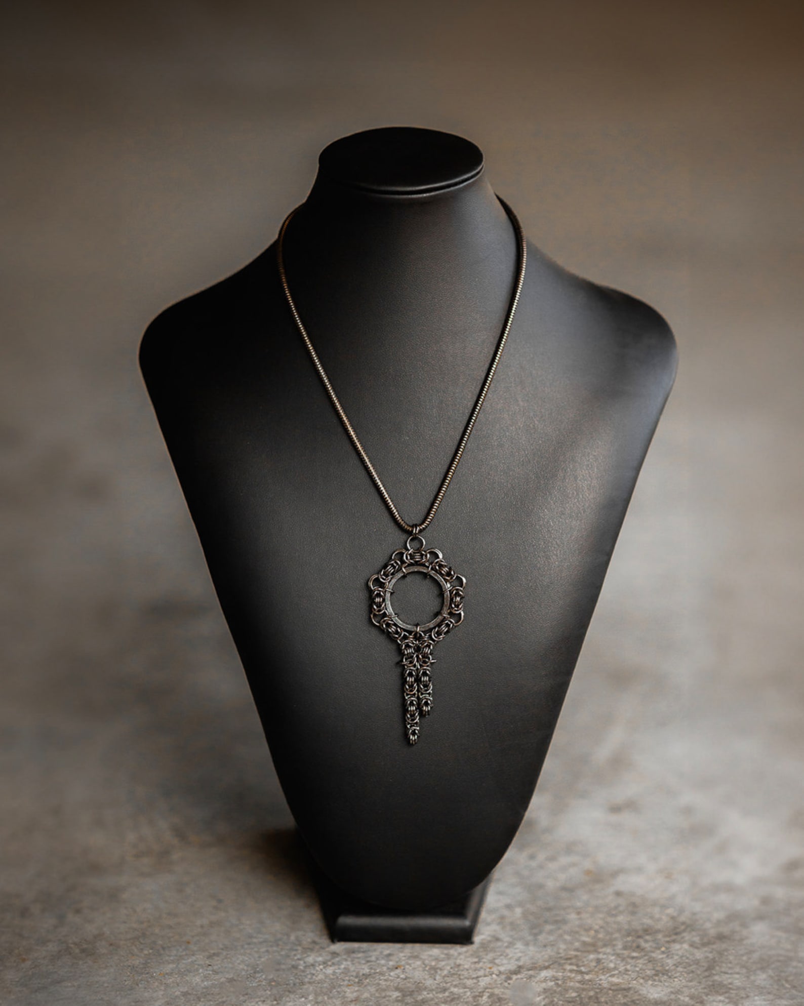 Handmade Byzantine Chainmail Necklace - Unique Artistic Jewelry - Etsy
