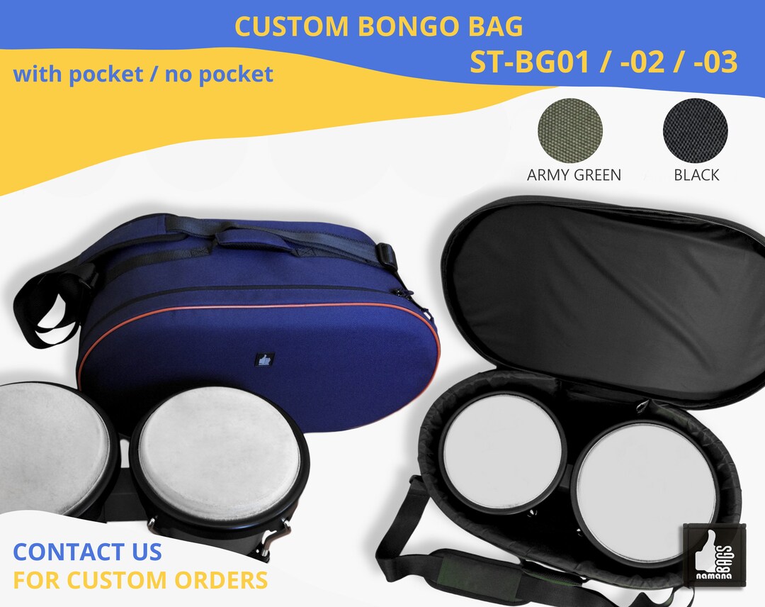 Custom Bongo Bag | Create Your Own Cool Bongo Drum Case - Etsy