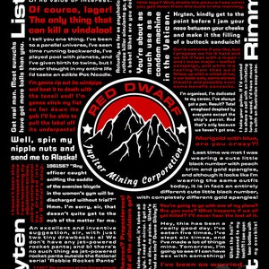 It's a Smegging Red Dwarf TV Series Quotes Poster Features Hilarious ...