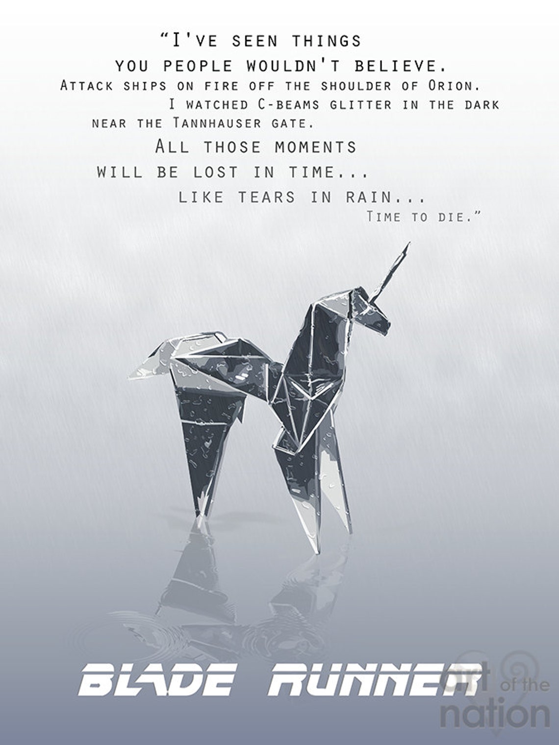 Blade Runner Minimalist Movie Poster - Original Artwork, Features the ...