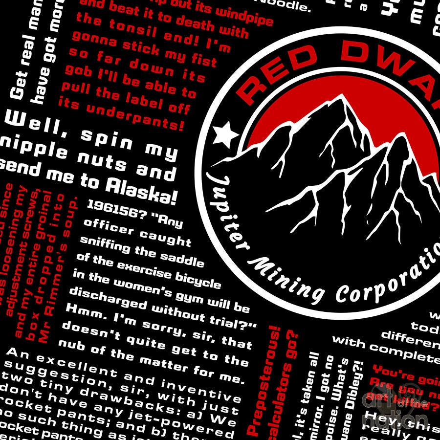 It's a Smegging Red Dwarf TV Series Quotes Poster Features Hilarious ...