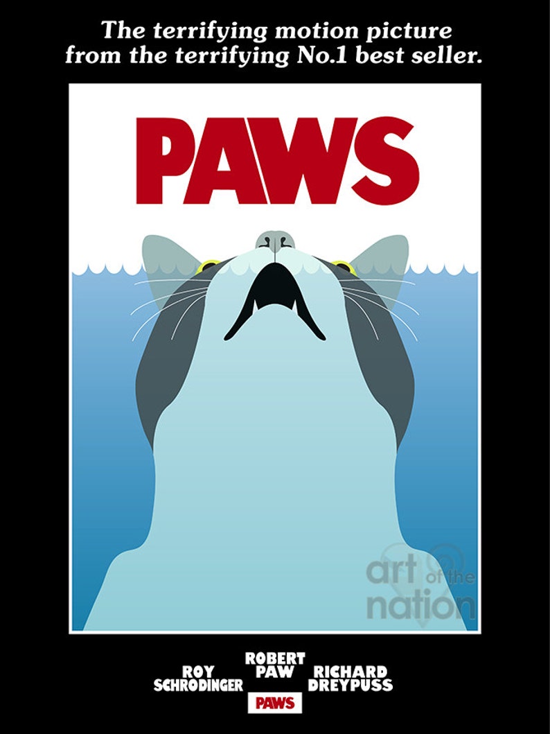 PAWS Pôster de filme paródia inspirado no clássico filme de terror cult ...