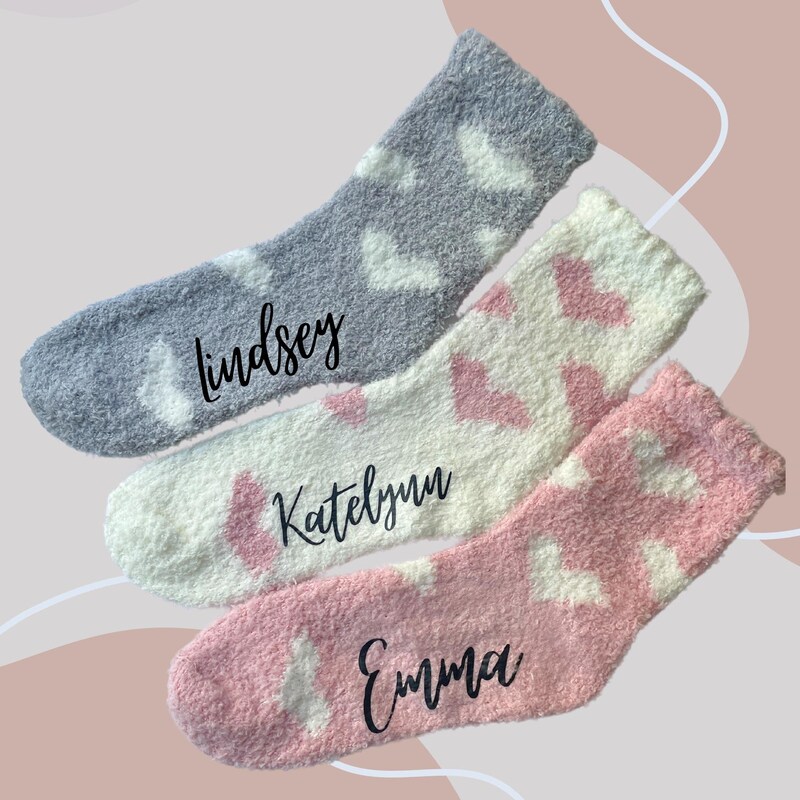 Christmas Fuzzy Socks - Etsy