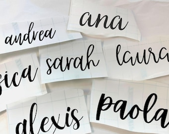 Custom Name Vinyl Stickers/decals - Etsy