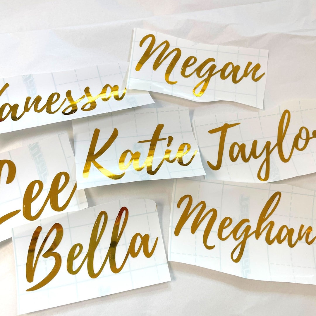 Custom Name Decals, Vinyl Decal, Custom Name Stickers - Etsy