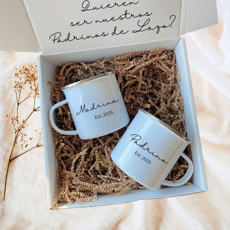 Padrino Proposal Box Mugs - Etsy