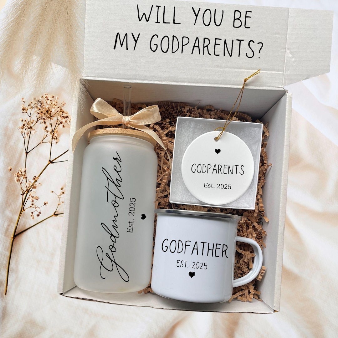 Godparent Gift, Godparent Proposal Box, Will You Be My Godparents - Etsy