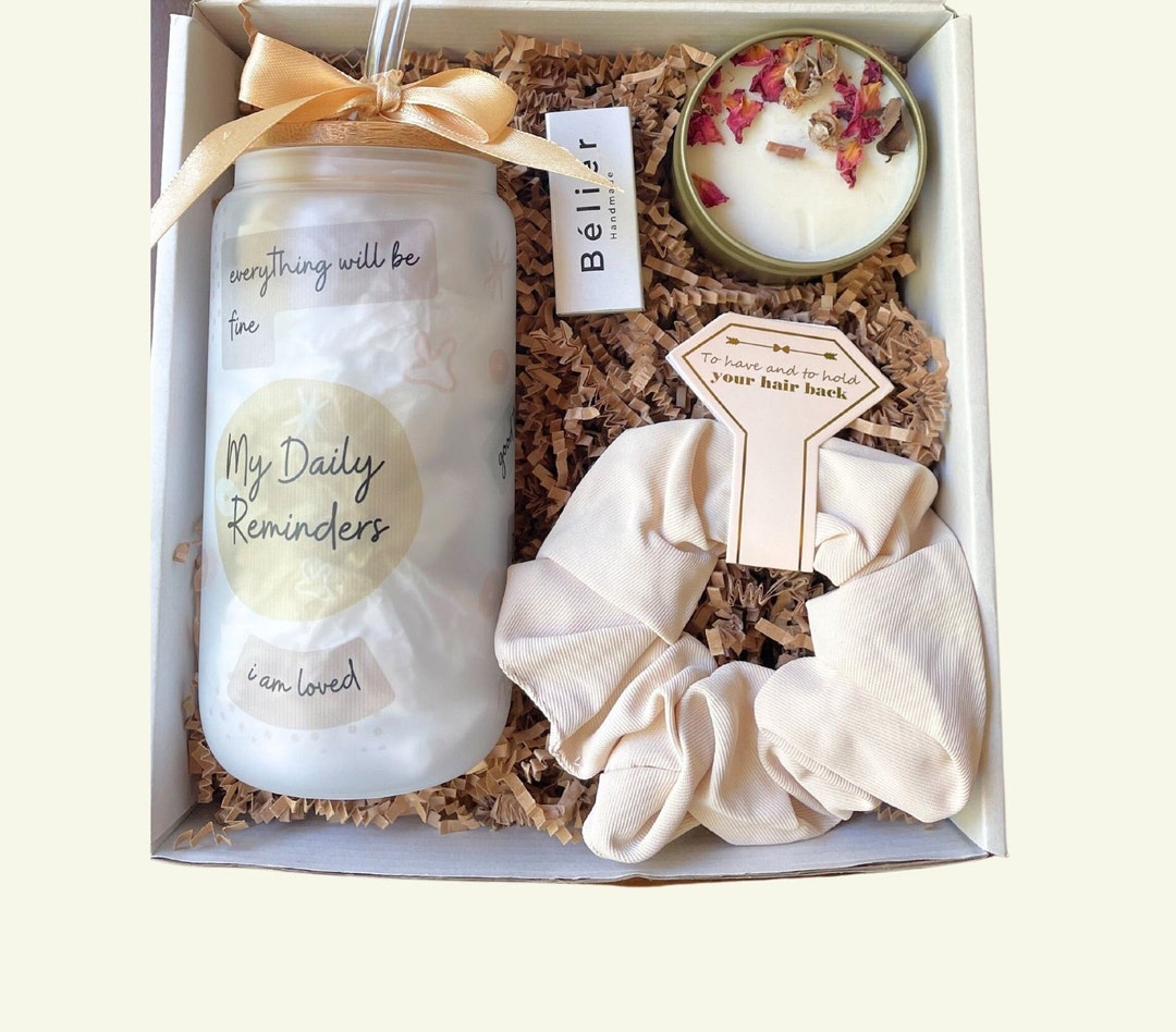 Self Care Gift Box, Personalized Daily Reminders Cup, Self Care Box - Etsy