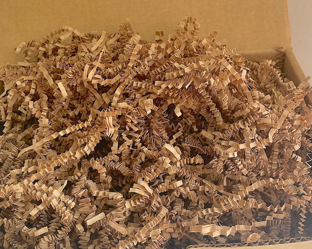 Box Filler Kraft Crinkle Paper Shredded Paper for Gift Packaging ...