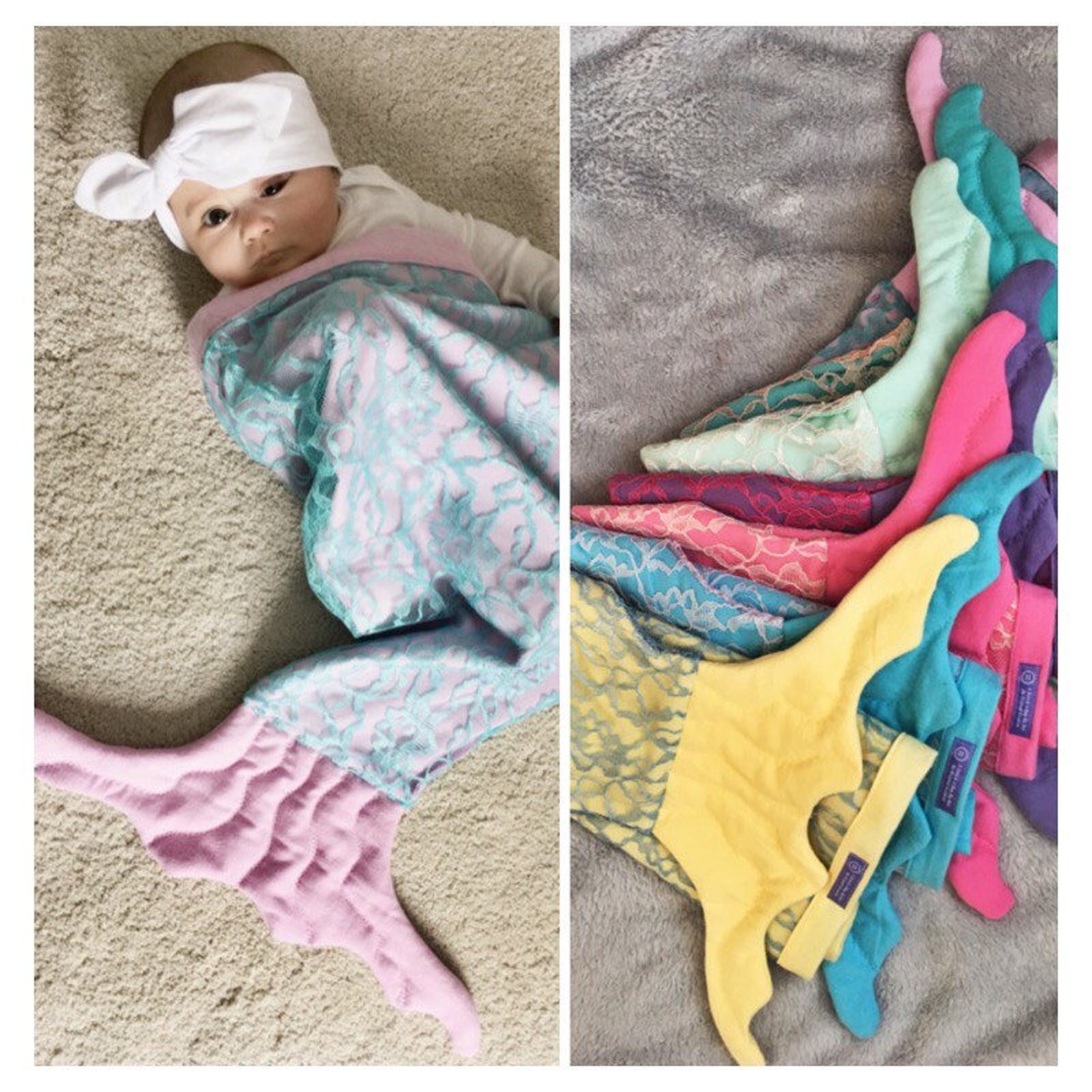 Custom Baby Mermaid Tail/baby Lace Mermaid Tail/mermaid Tail - Etsy