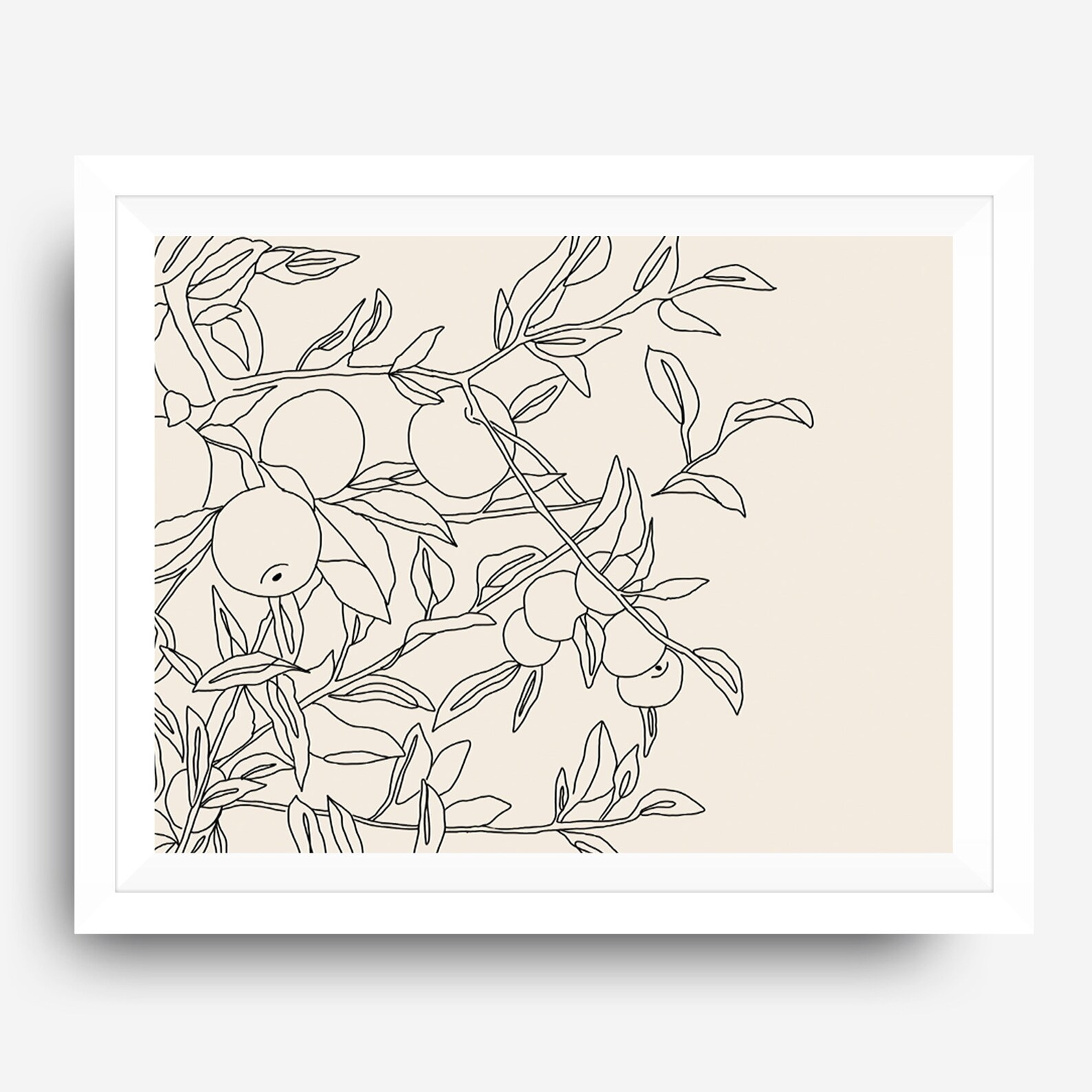 Peach Tree Peach Tree Branch Print Wall Art Printable Gift - Etsy