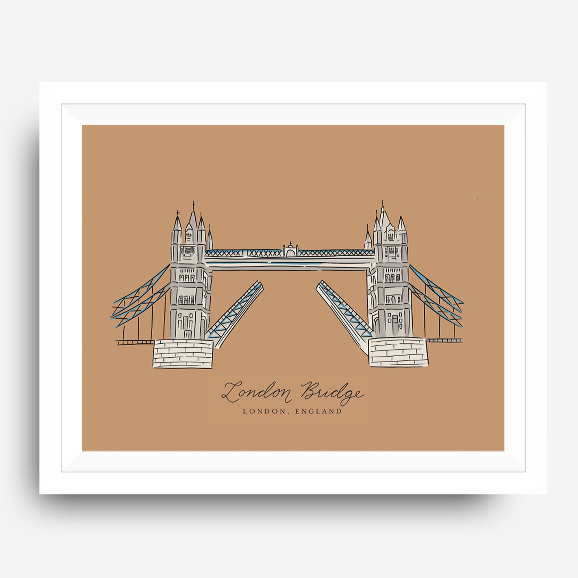 Europe Print London Bridge Print Wall Art Regalo - Etsy España