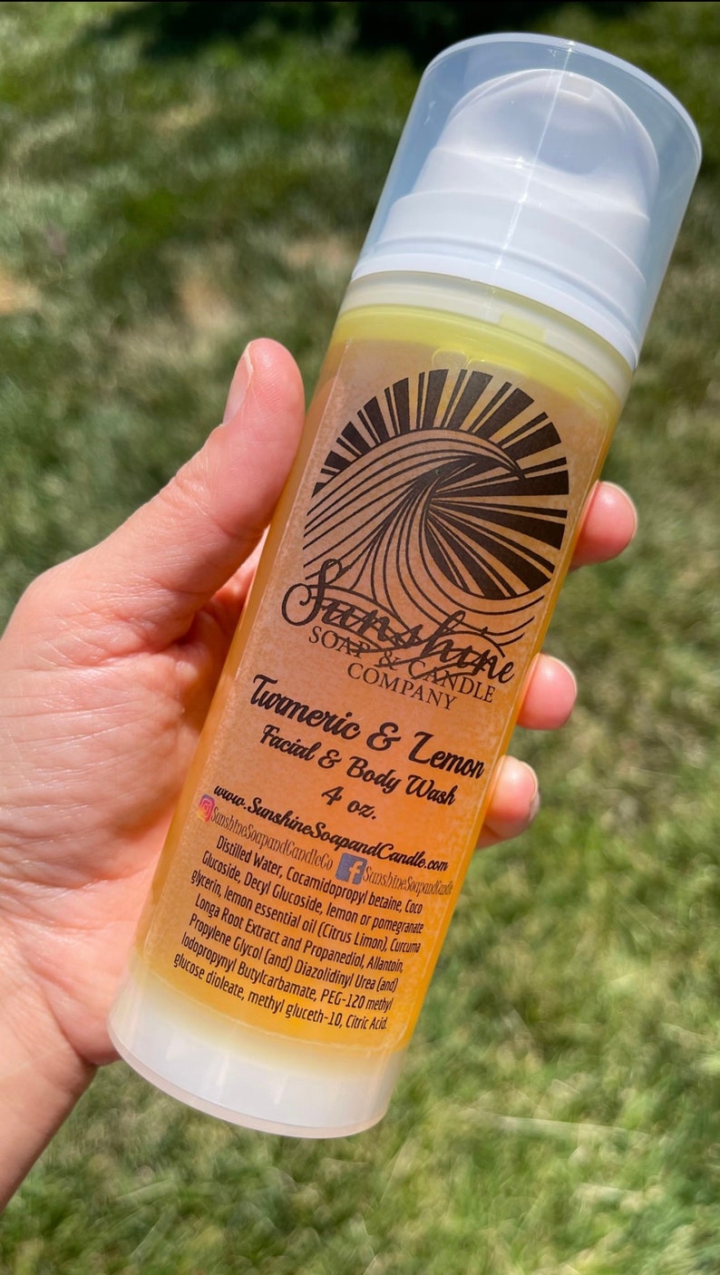 3 Recipe Bundle Turmeric Facial & Body Wash, Whipped Turmeric Facial Cleanser, Turmeric Facial ...