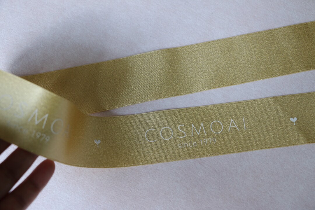 100 Yards Personalized Gold Silver Custom Logo Metallic Ribbons for ...