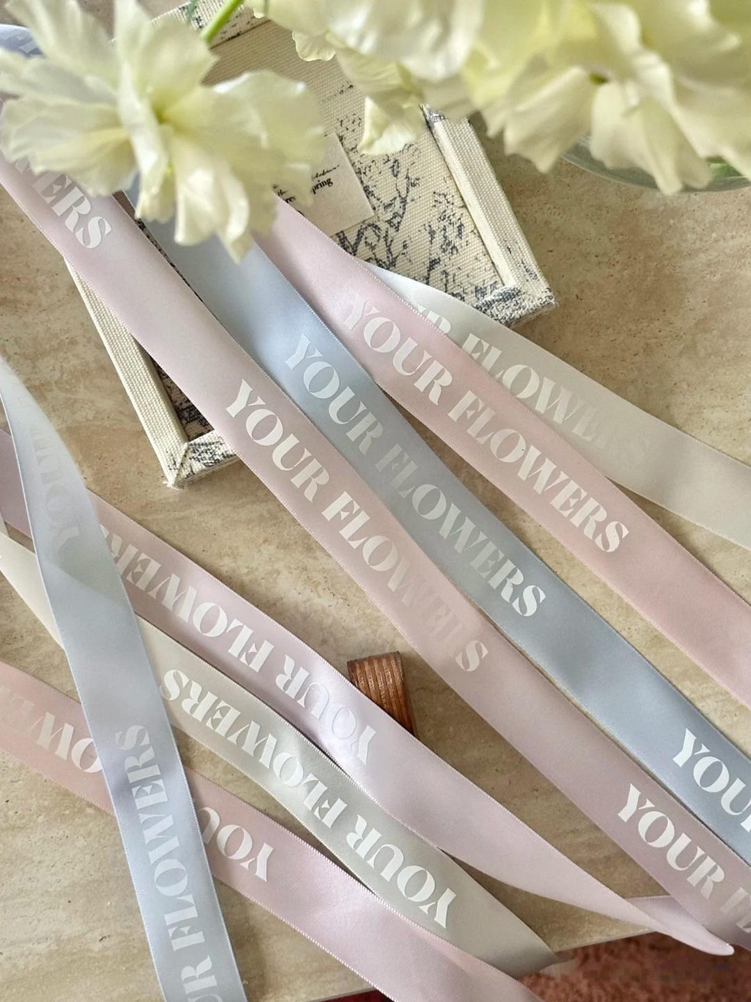 100 Yards Personalized Gold Print Custom Logo Polyester Ribbons for ...