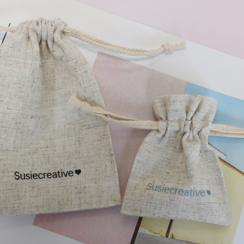 Linen Drawstring Bag - Etsy