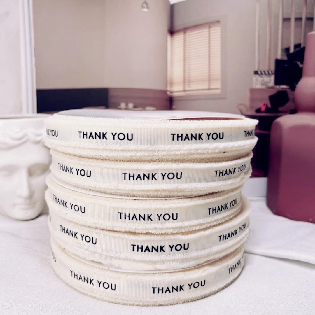 100 Yards Personalized Grosgrain Fringe Ribbon Printed With Your Custom ...