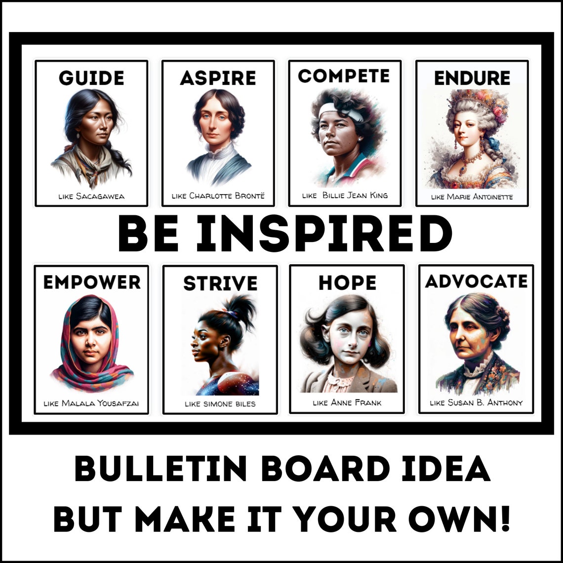 16 Women's History Month Posters Bulletin Board or Classroom Posters ...