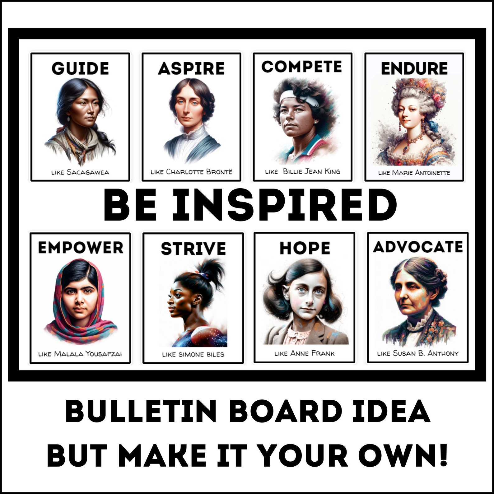 16 Women's History Month Posters Bulletin Board or Classroom Posters ...