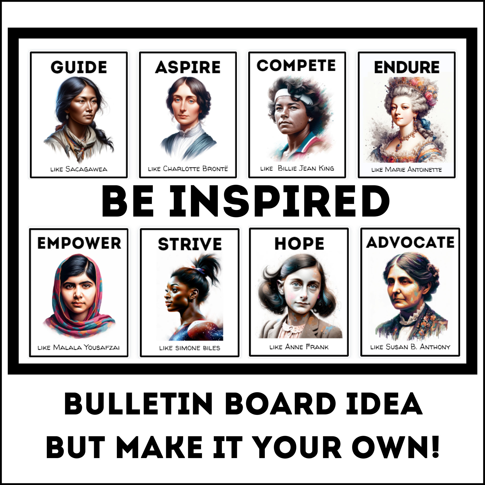 16 Women's History Month Posters Bulletin Board or Classroom Posters ...