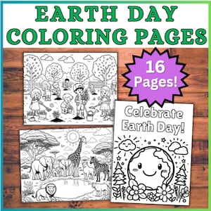16 Earth Day Coloring Pages |april Early Finishers, Earth Day Coloring ...
