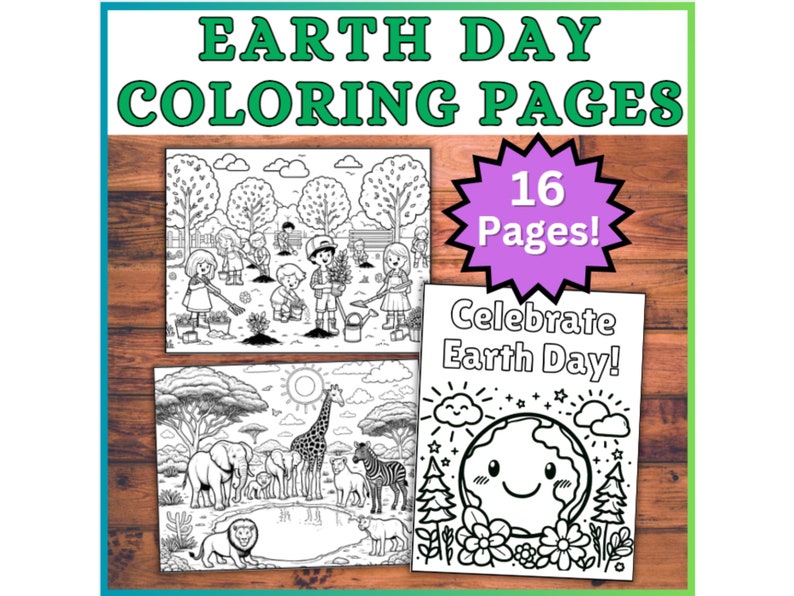16 Earth Day Coloring Pages |april Early Finishers, Earth Day Coloring ...