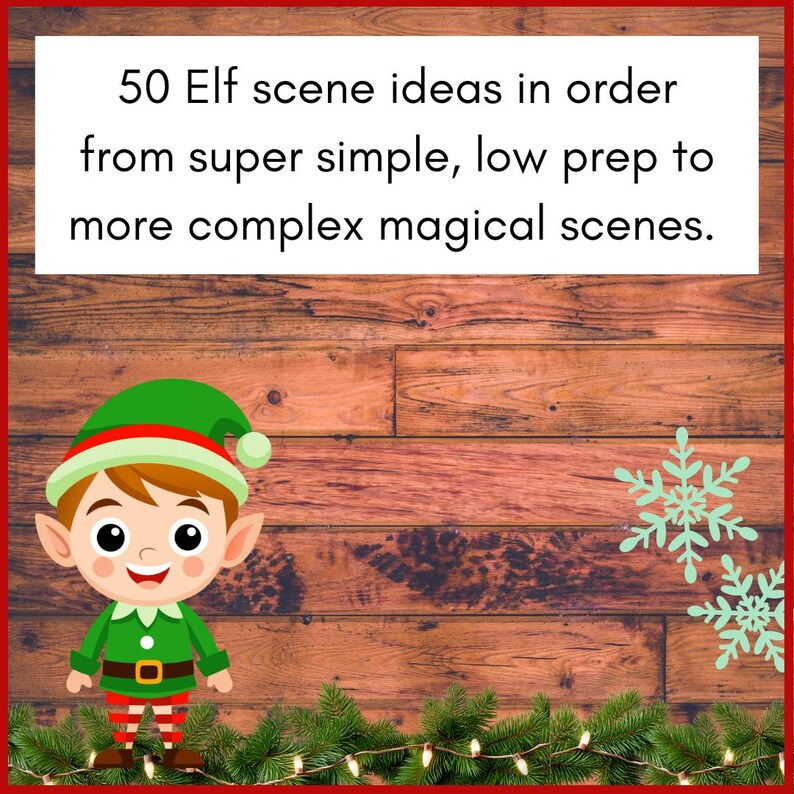 Christmas Shelf Elf Idea Guide Printable, 50 Elf Scenes, December ...