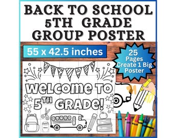 Welcome Back to School Collaborative Poster for Bulletin Board or Wall ...