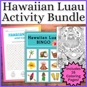 Hawaiian Luau Activities, Hawaii Summer Party, Luau Coloring Pages ...
