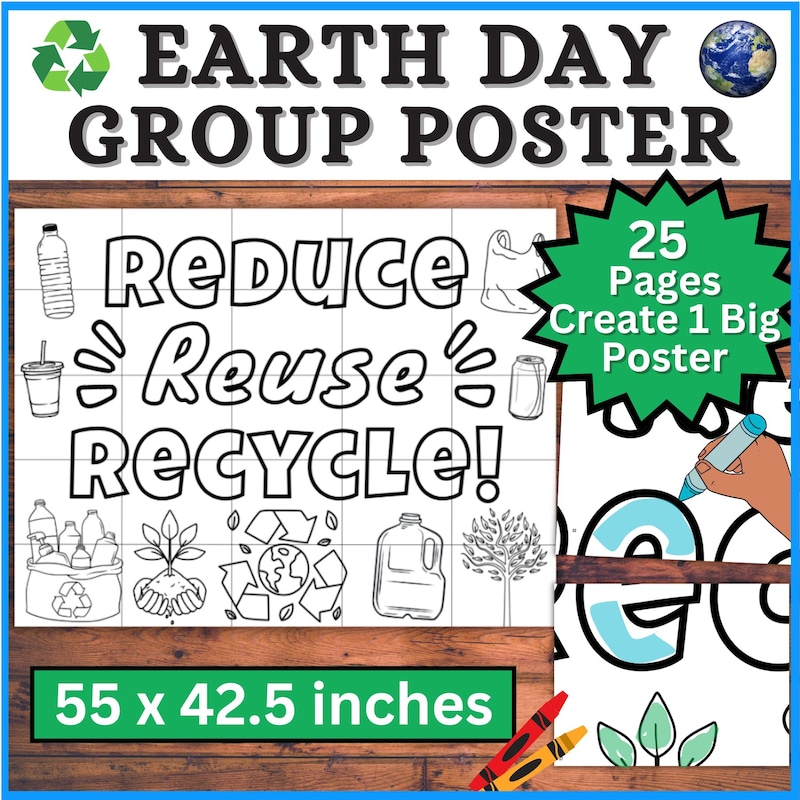 Reduce Reuse Recycle Poster - Etsy